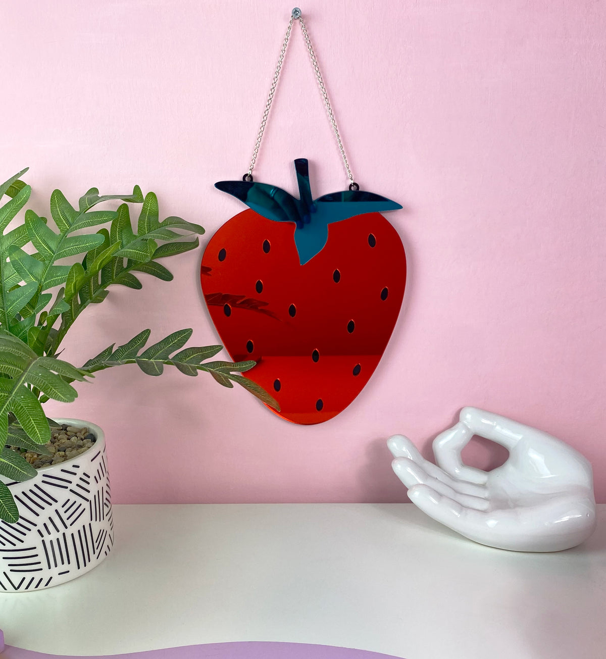 Straberry Acrylic decorative Mirror | Doodlemoo
