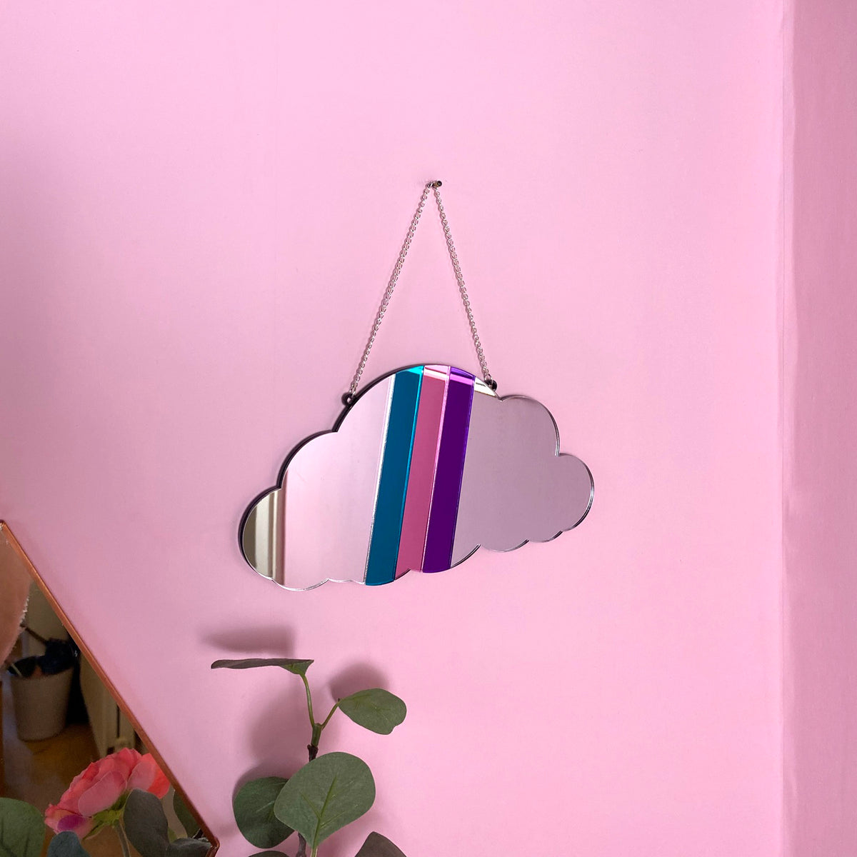 Cloud Rainbow Mirror - Acrylic Wall Mirror | Doodlemoo