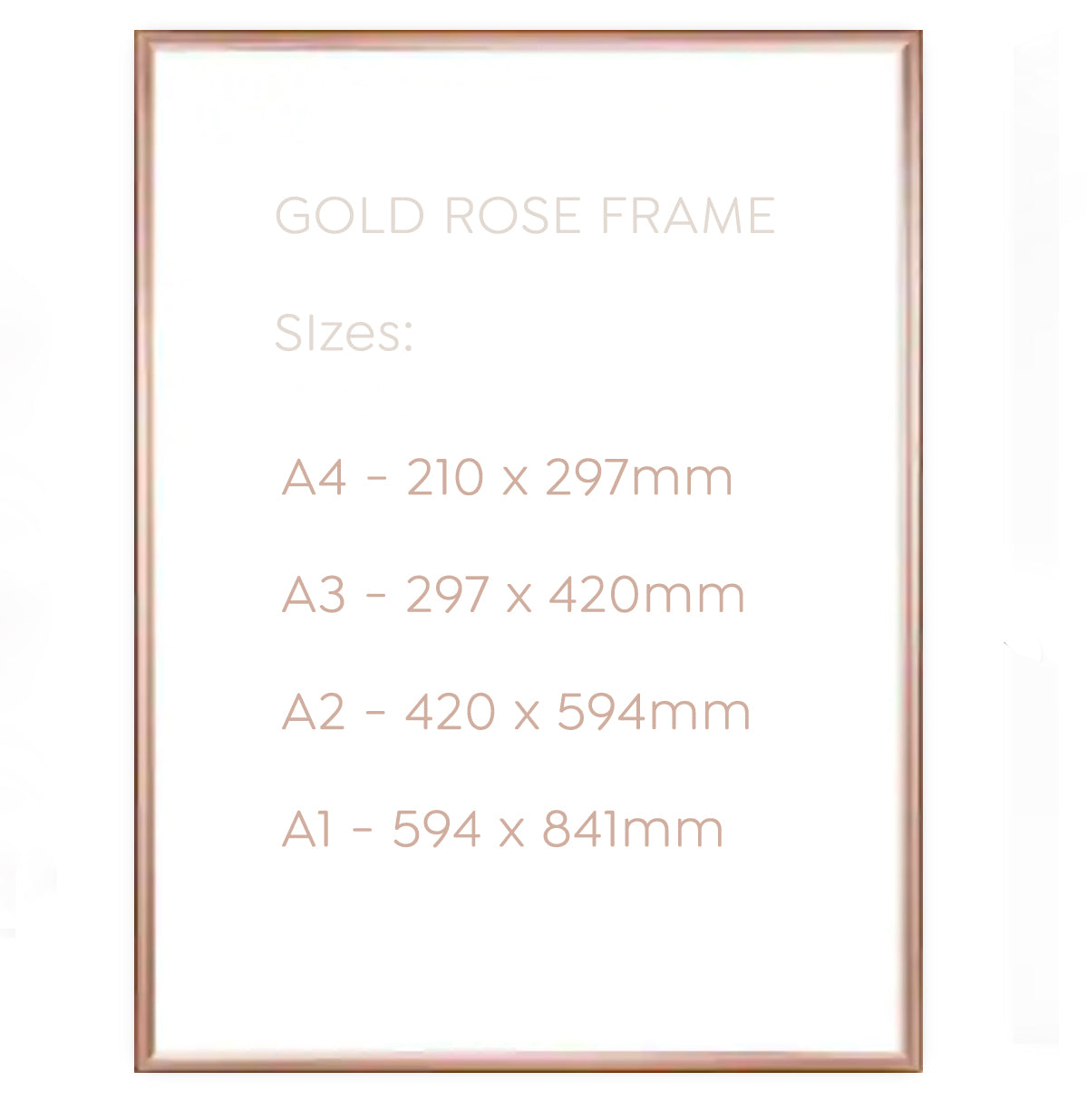 Rose gold - copper metal frame | Doodlemoo