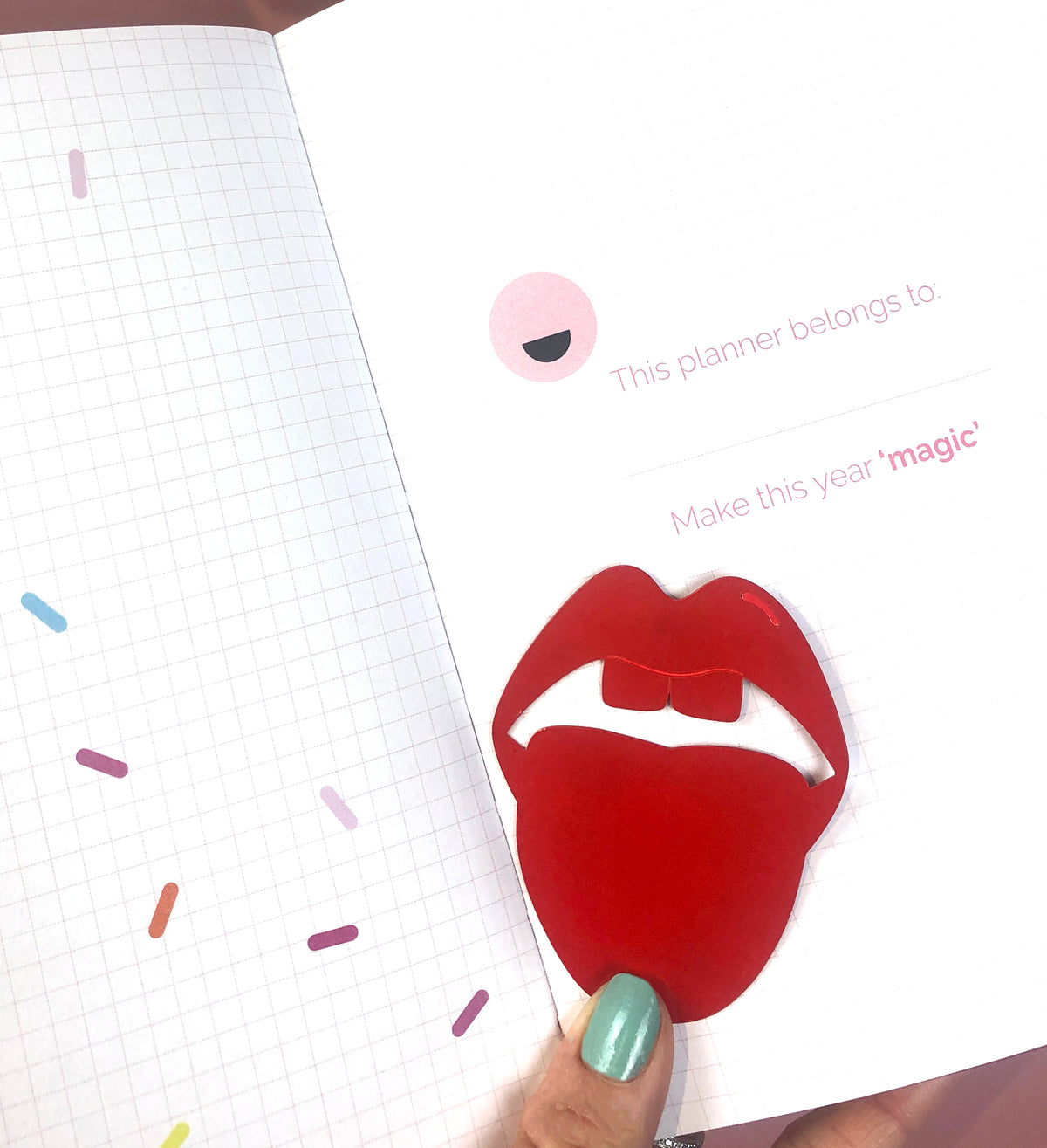Bookmark Lips&tongue (metal) | Doodlemoo