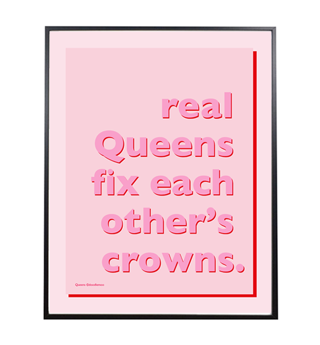 Real Queens - International women's day print | Doodlemoo