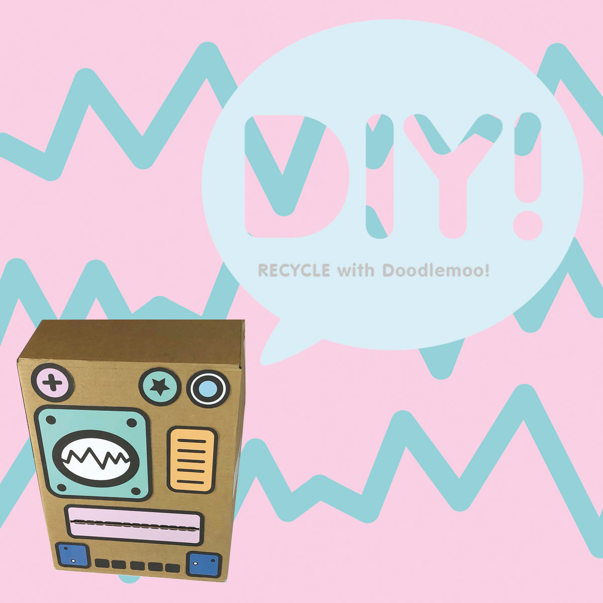 Robot Reciclying Box Activity free | Doodlemoo