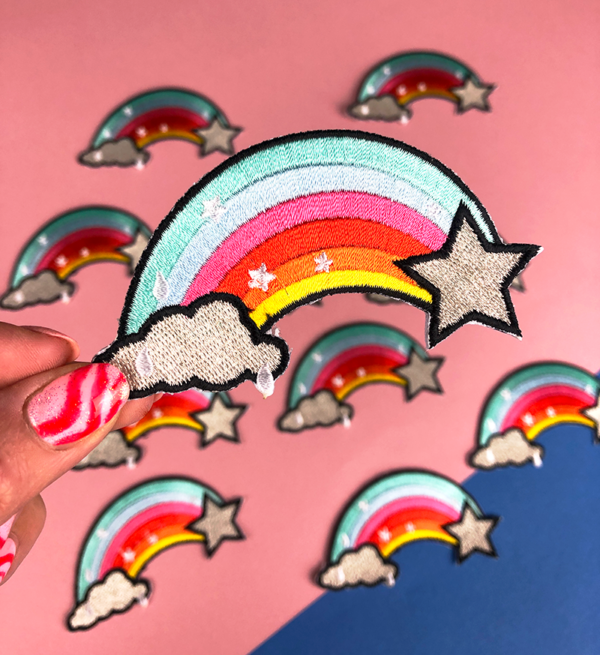 RAINBOW PATCH iron-on | Doodlemoo