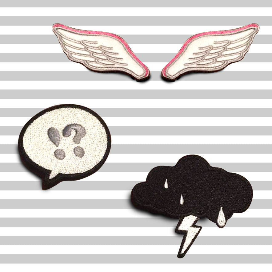 SPEECH BUBBLE patch iron-on | Doodlemoo