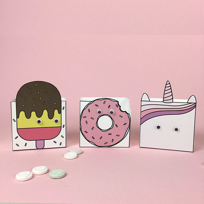 Sweet Summer DIY - Free Printable boxes | Doodlemoo